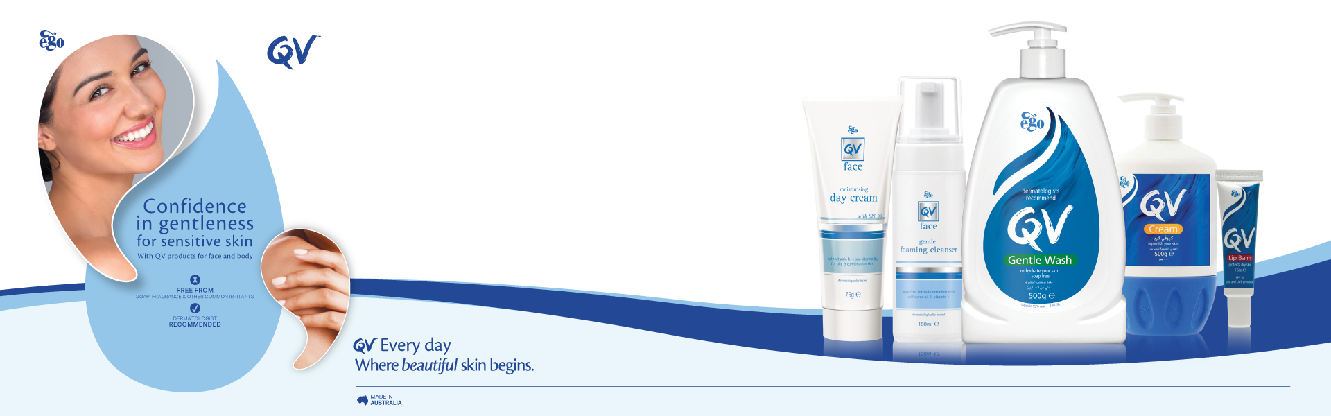 Products For Sensitive Skin | QV Skincare